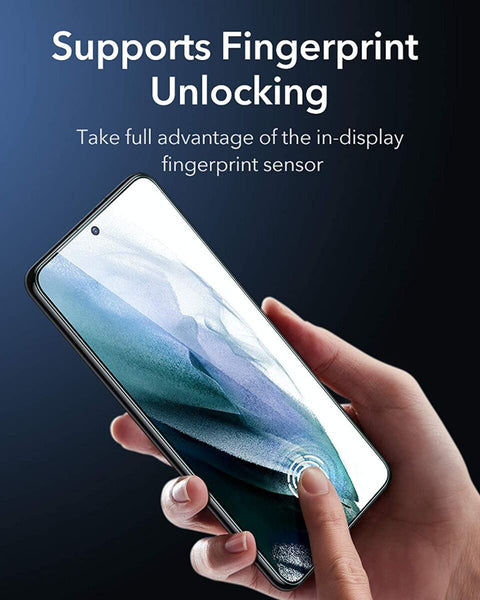 Galaxy S21 Tempered Glass Support Fingerprint Sensor – Banana Cellular ...